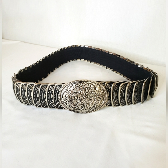 Accessories | Silver Plate Stretchy Elastic Belt | Poshmark